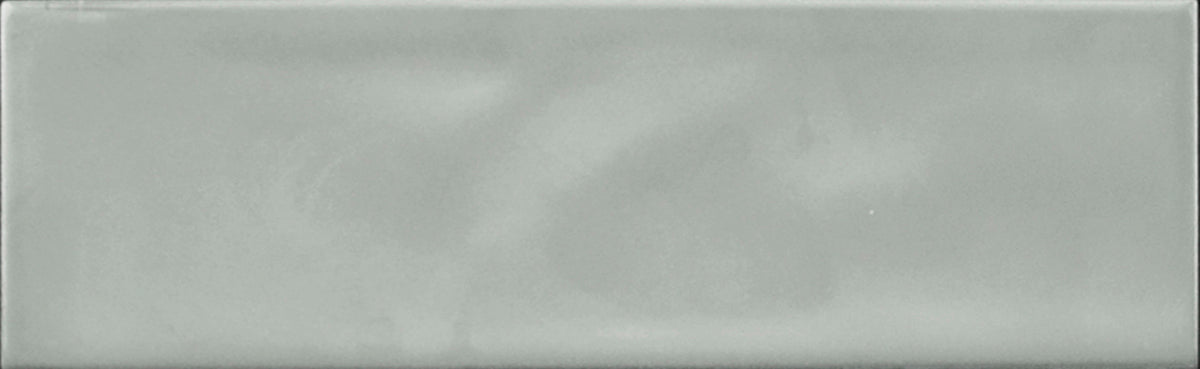 Brio Grey Ceramic Gloss Wall Kitchen Bathroom 10x30cm Tile