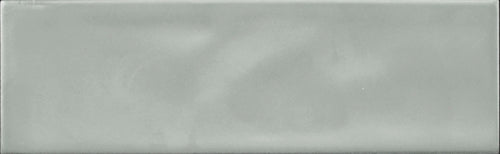 Brio Grey Ceramic Gloss Wall Kitchen Bathroom 10x30cm Tile