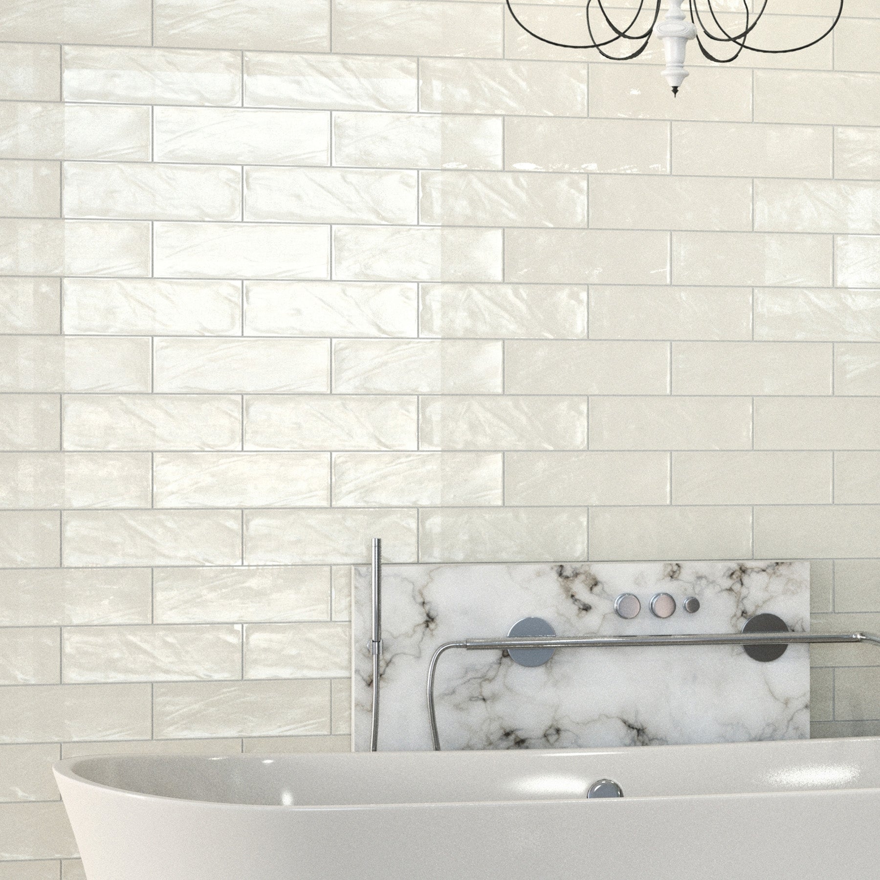 Ivory Subway Tile Backsplash MSI Ivory Amber Beveled 12 In. X 12 In.