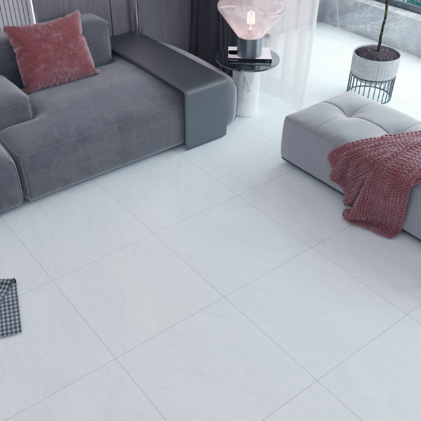 Austin Silver Rectified Slip Resistant Porcelain 60x60cm Wall & Floor Tile