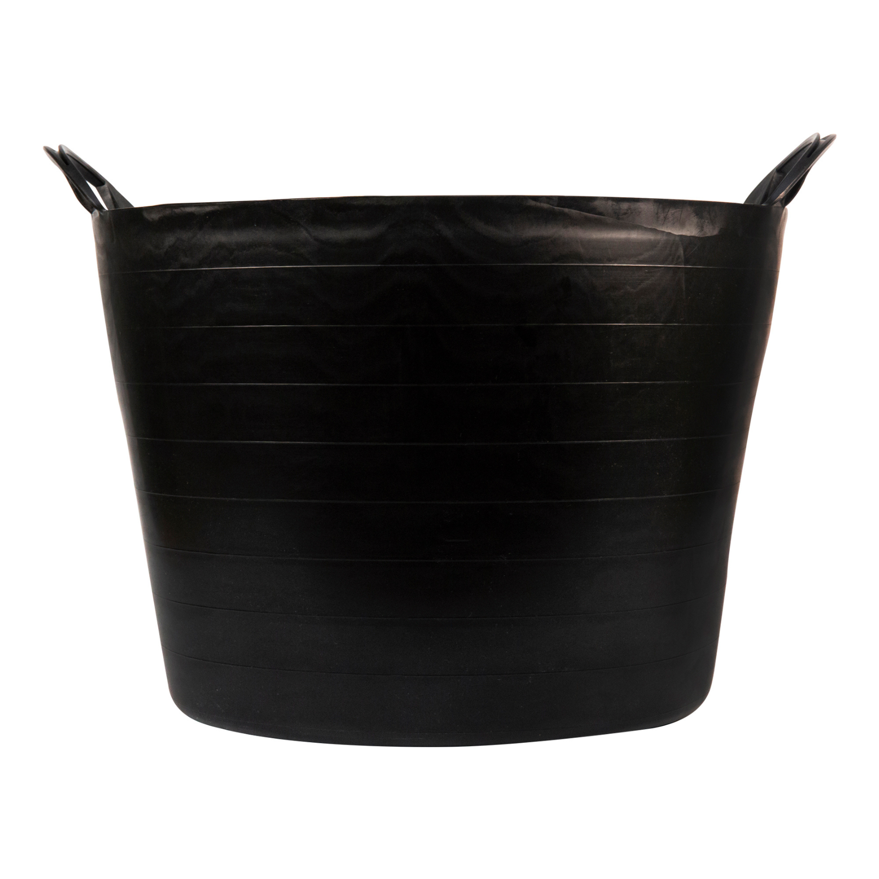 Black Polyethylene Bucket with Reinforced Handle