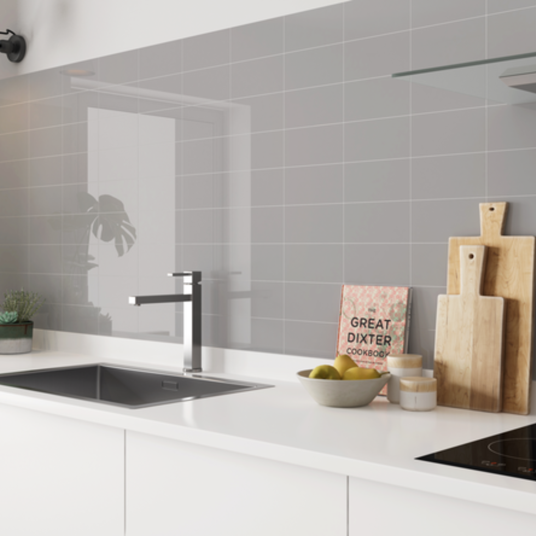 Grey Porcelain Subway Tile