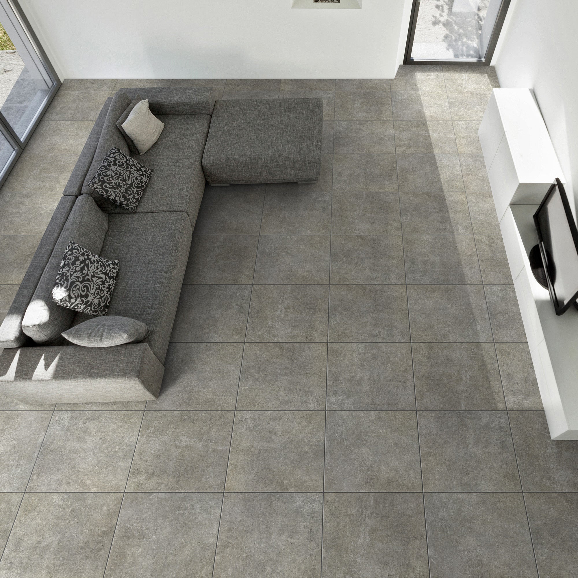 Ecuador Greige Full Body Porcelain 80.2x80.2cm Indoor & Outdoor ...