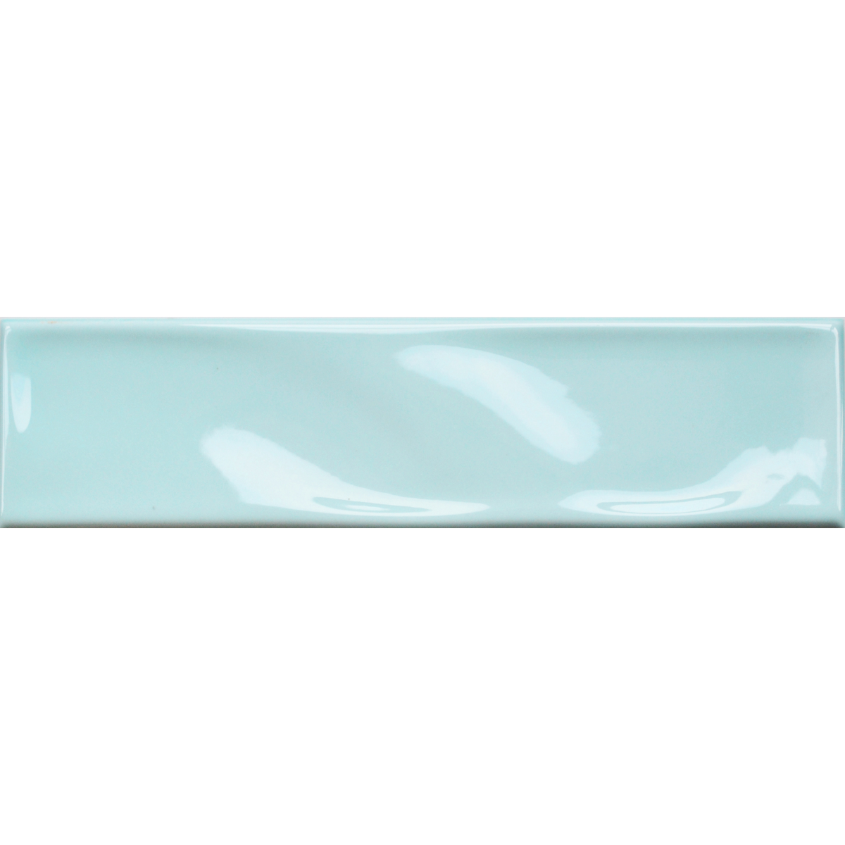 Florida Aqua Blue Ceramic Gloss Rippled Metro 7.5x30cm Bathroom Kitchen ...