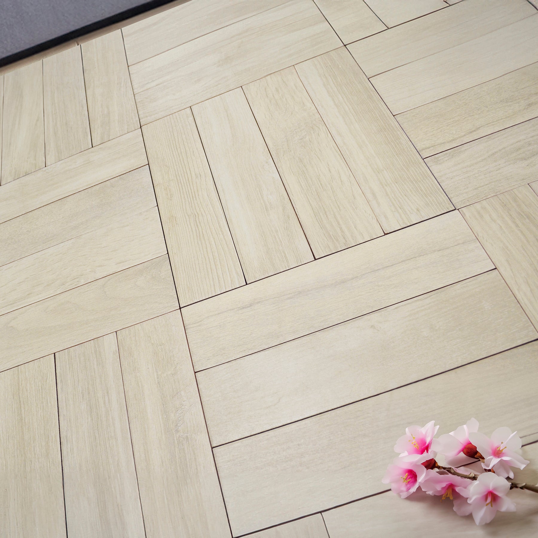 Fesco Haya Beige Ceramic Wood Effect 7.5x30cm Textured PEI 3 Floor Tile