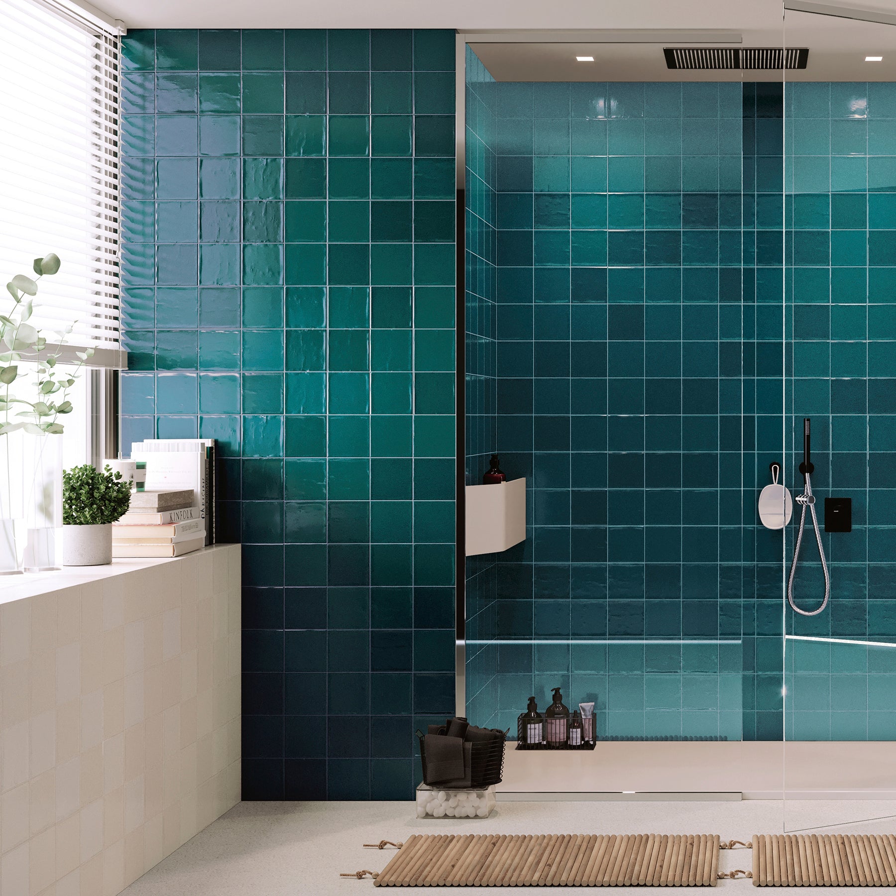 Aqua Bathroom Tiles Equipe Artisan Collection 2.5" X 8" Wall Tile