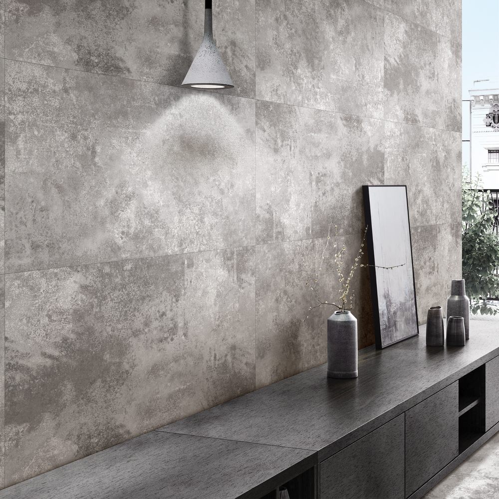 Mars Metallic Silver Metallic Effect Porcelain Lappato Bathroom ...