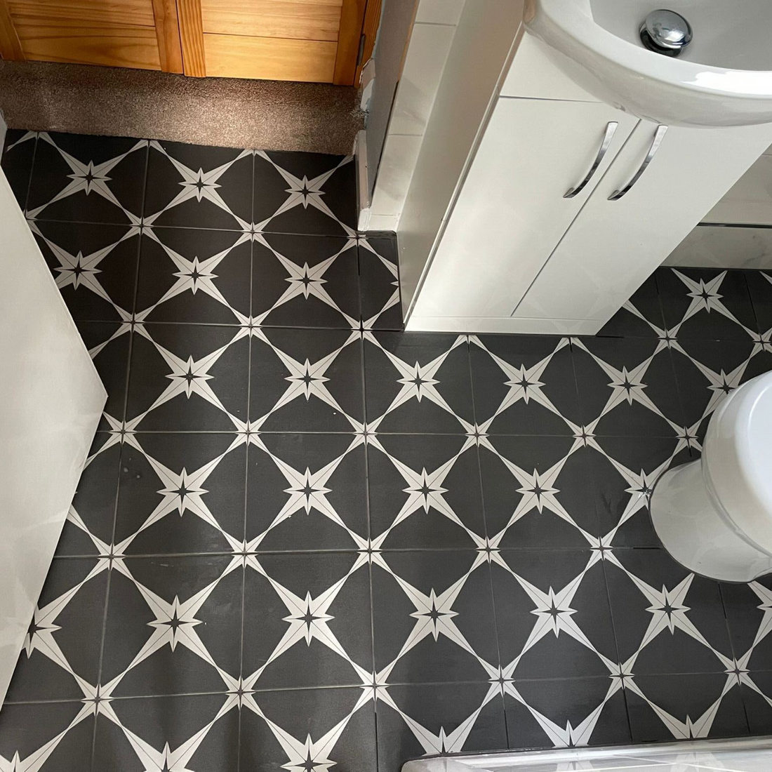 Pluto Black Ceramic Matt Wall & Floor R10 PTV36+ Slip Resistant Kitchen ...