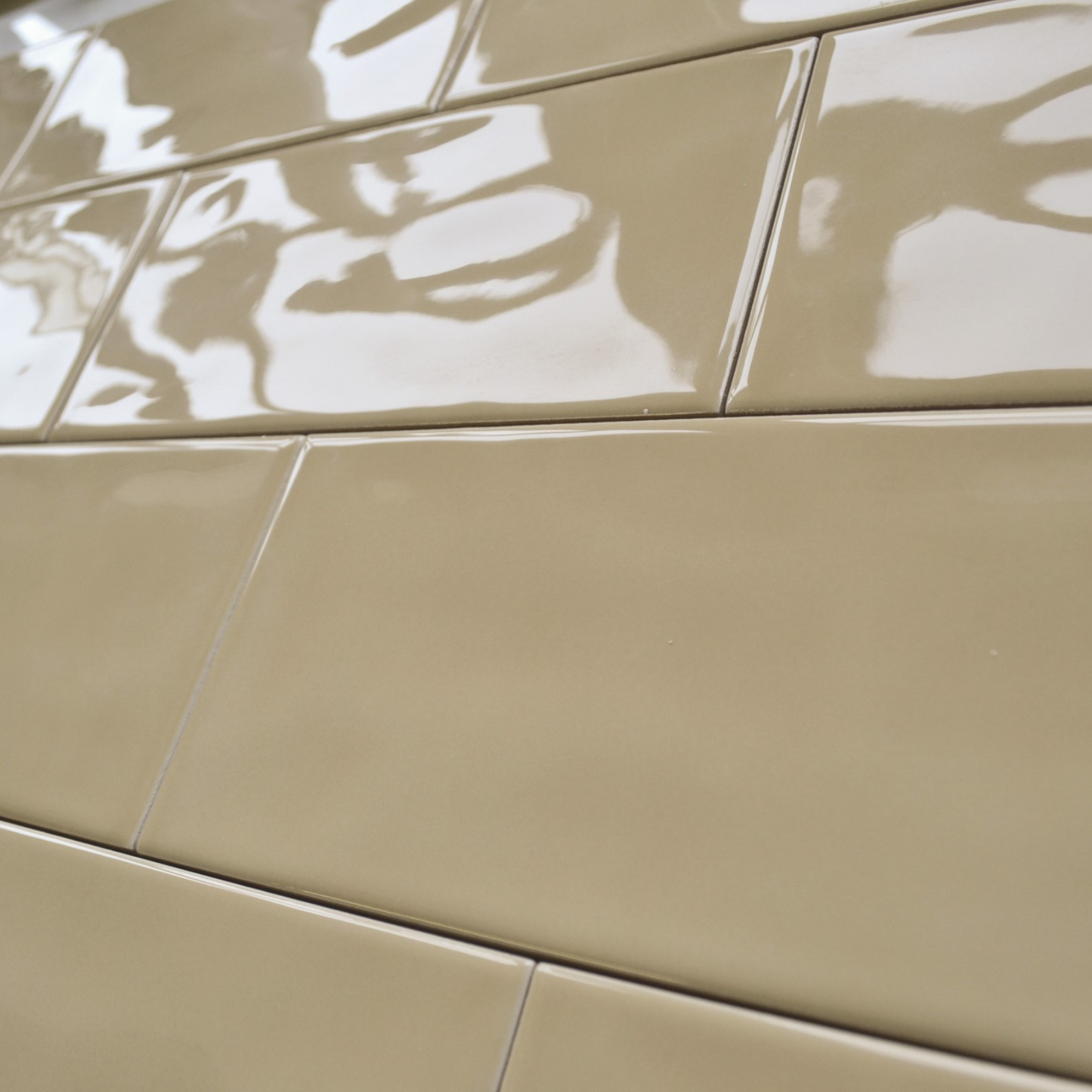 Provence Latte Ceramic Kitchen Bathroom Wall Gloss Metro 10x20cm Tile ...
