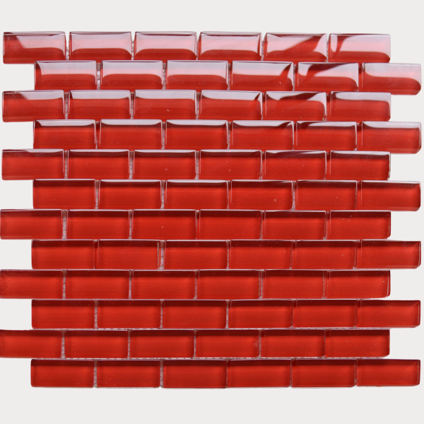 Red Glass Mosaic Tile Sheets