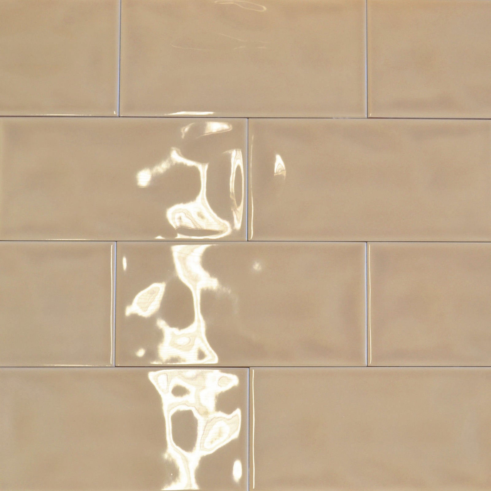 Tile Outlets | Provence Latte Ceramic Gloss 10x20cm Wall Tile